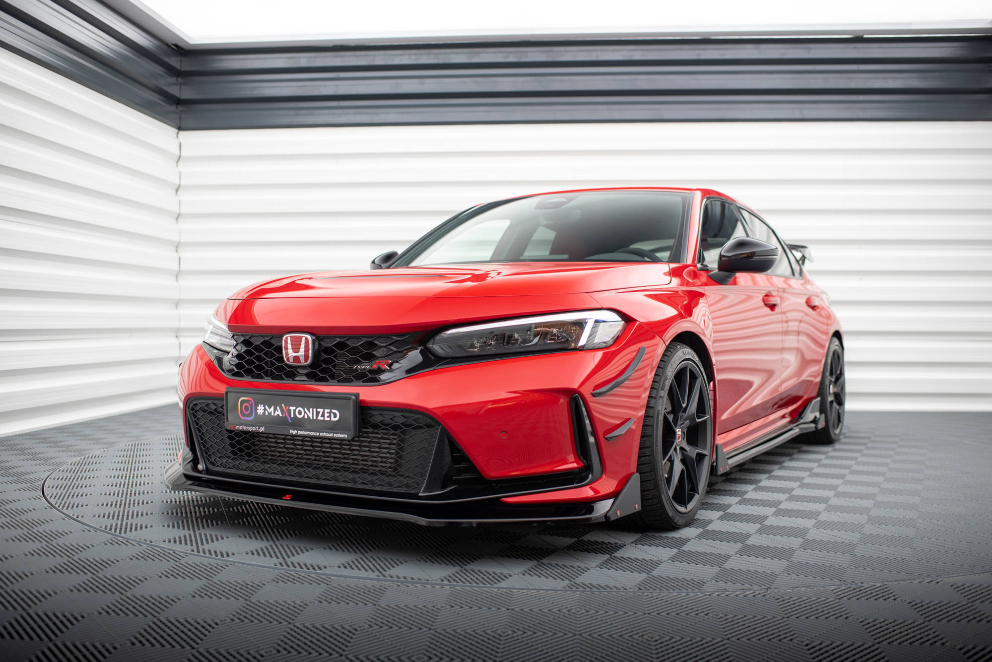 Stoßstangen Flaps Wings vorne Canards für Honda Civic Type-R Mk 11 ...