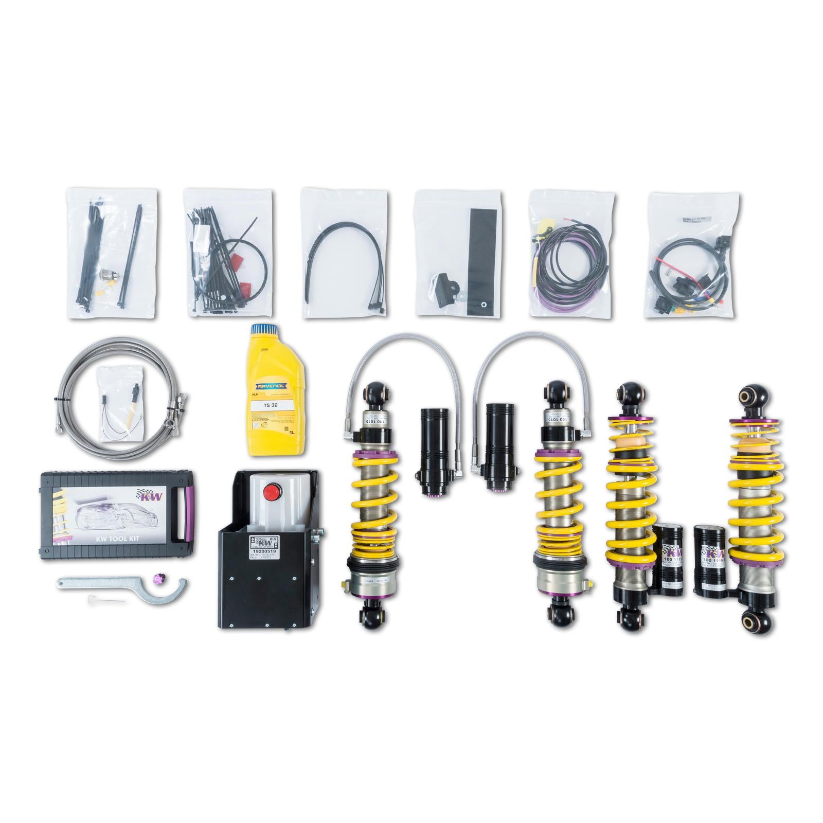 KW Gewindefahrwerk V3 Aluminium für Audi R8 (42) 5.2 quattro mit HLS2 ...